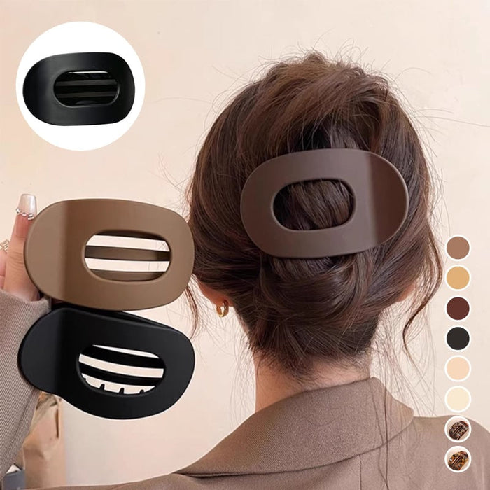 Sleek Oval Hair Clip Set